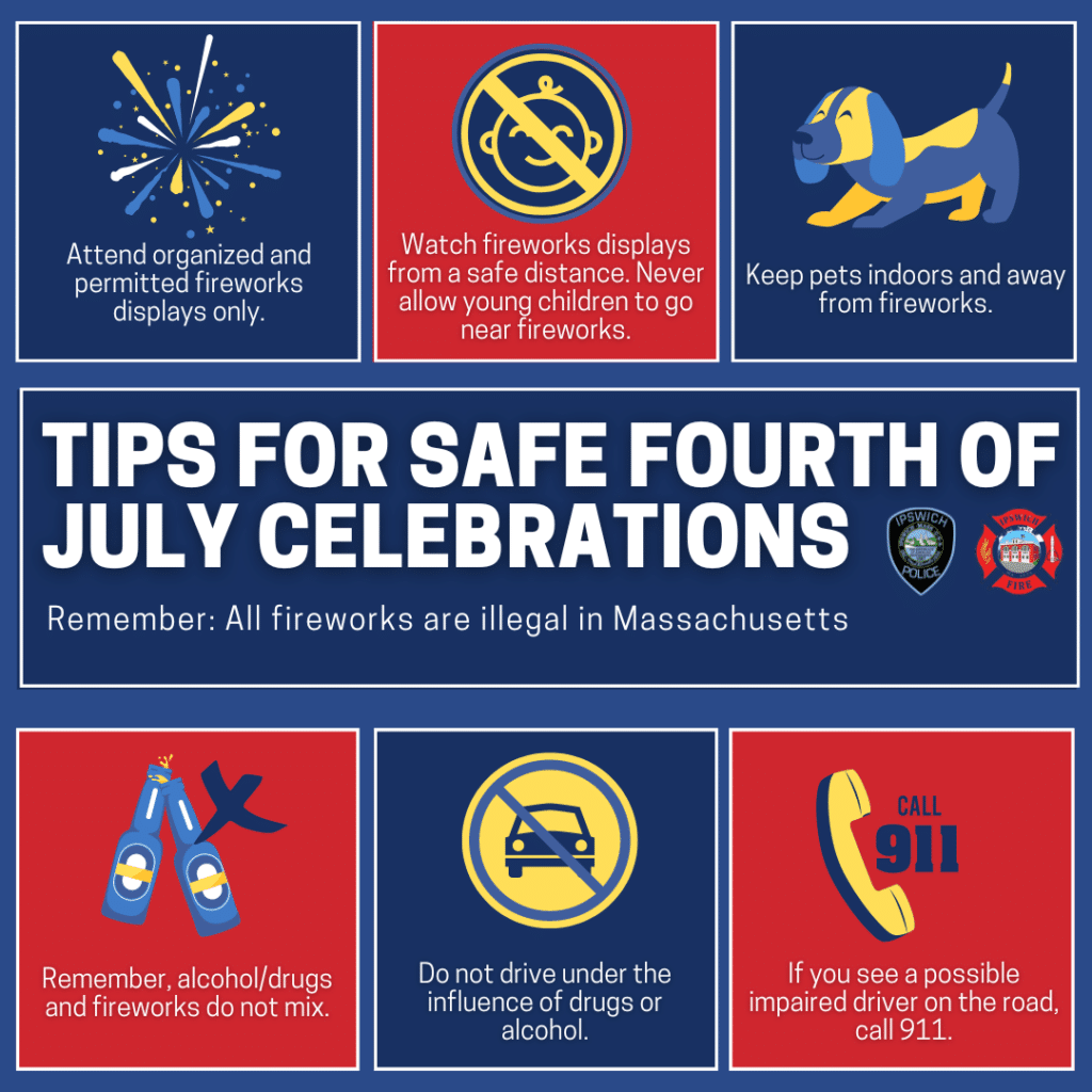 Ipswich Police and Fire Departments Share Tips for Safe Fourth of July ...