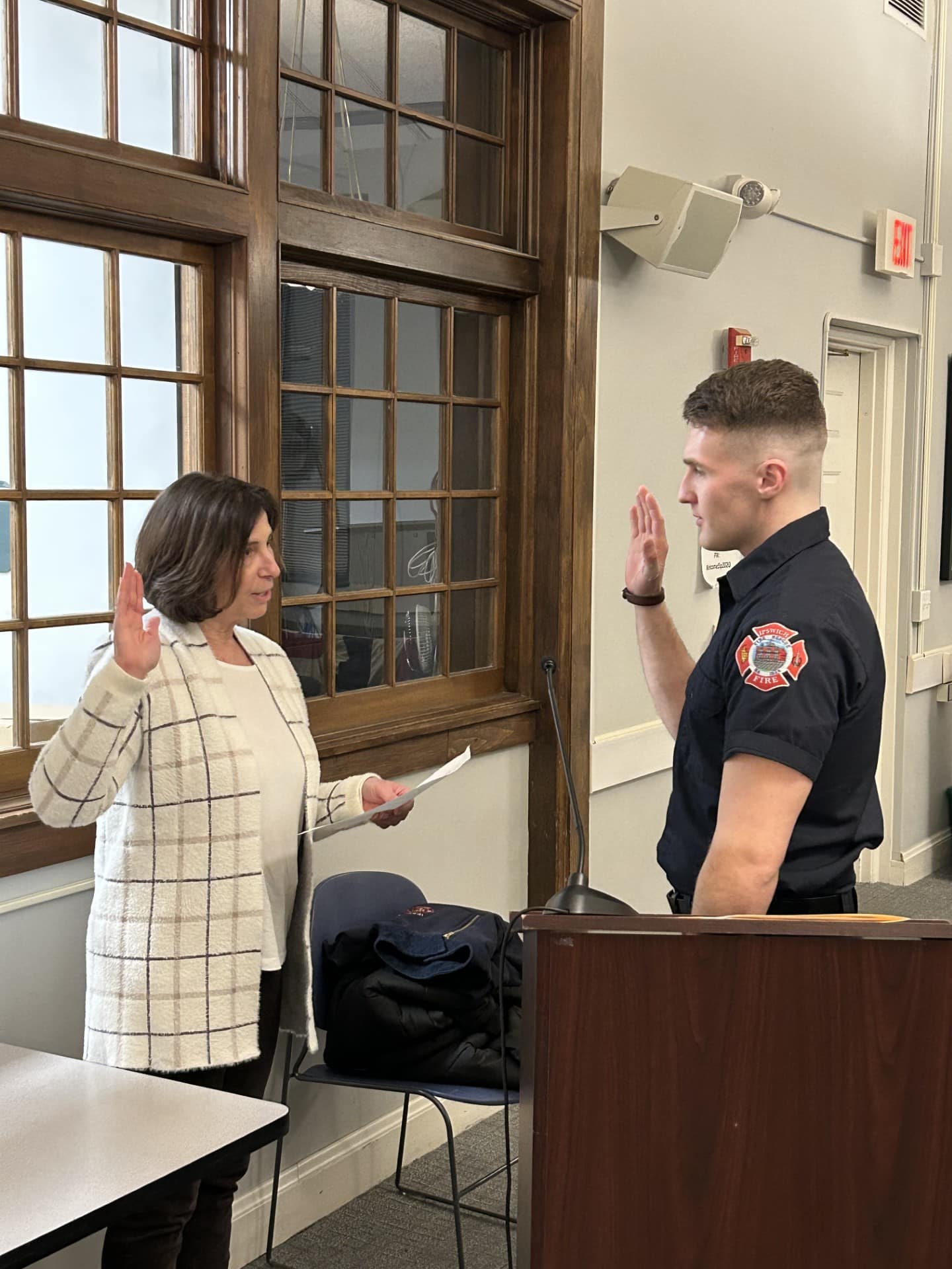 IFD’s Newest Member Sworn In – Ipswich Fire Department